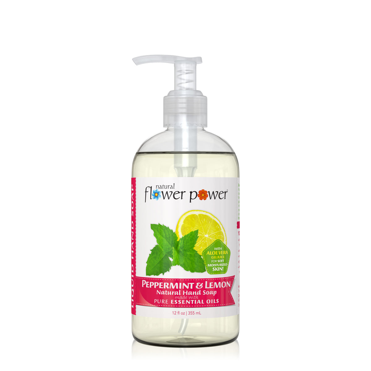 Peppermint & Lemon Natural Liquid Hand Soap – Natural Flower Power